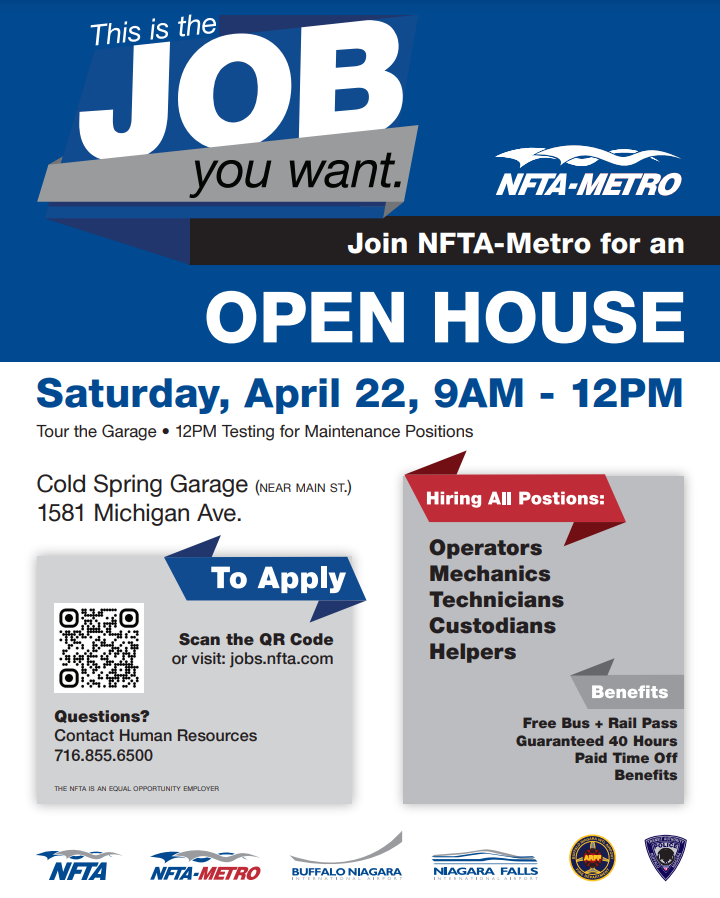 NFTA Is Hosting Open House, Sat., April 22 - NFTA Elements NFTA Is Hosting Open House, Sat., April 22 - NFTA Elements