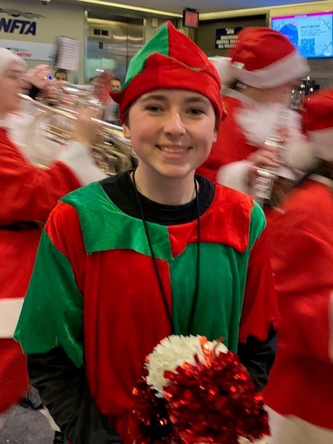 Akron High School "Santa" Marching Band Brings Holiday Fun to the NFTA ...