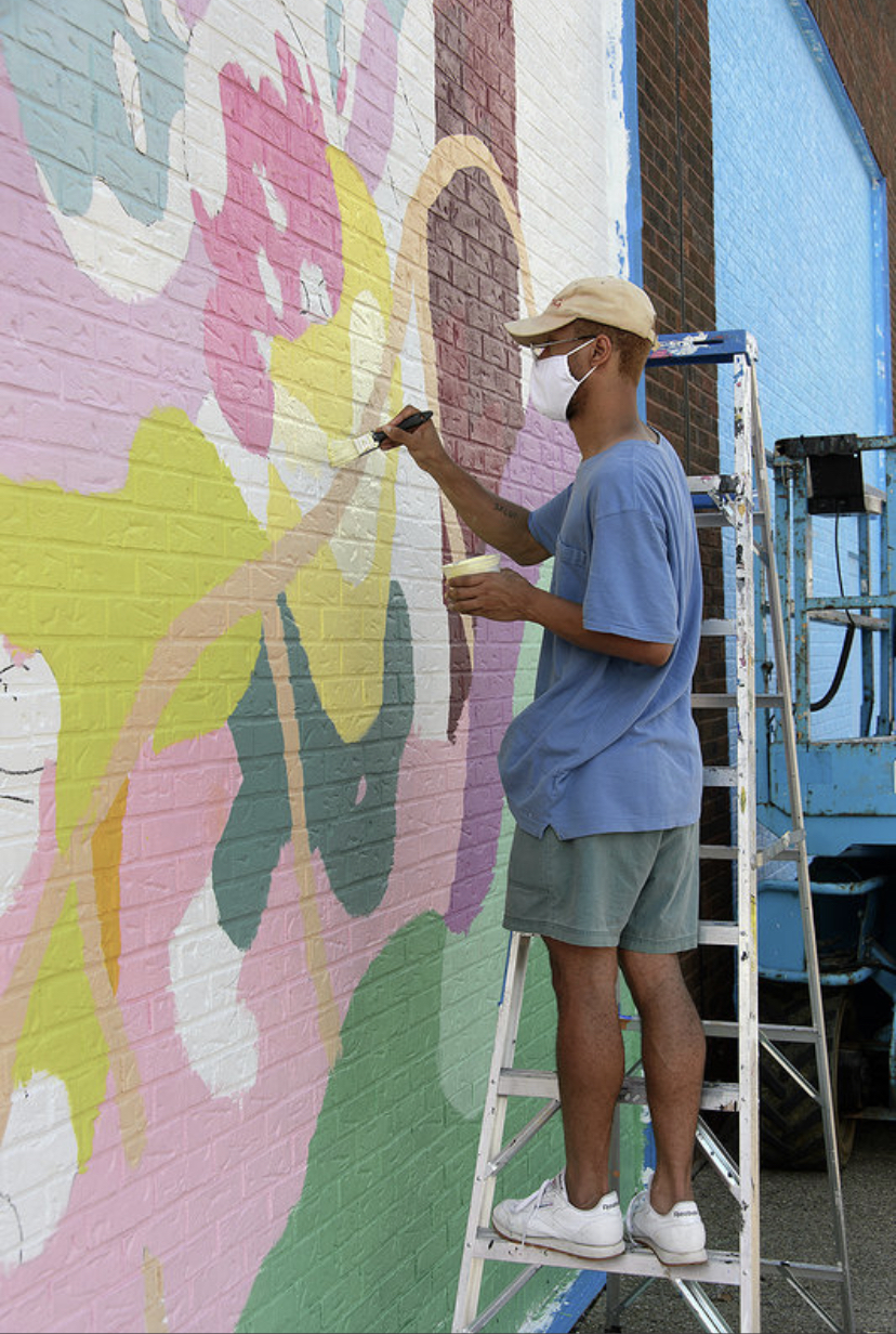 DL&W Wall Becomes Canvas for Art Project - NFTA Elements