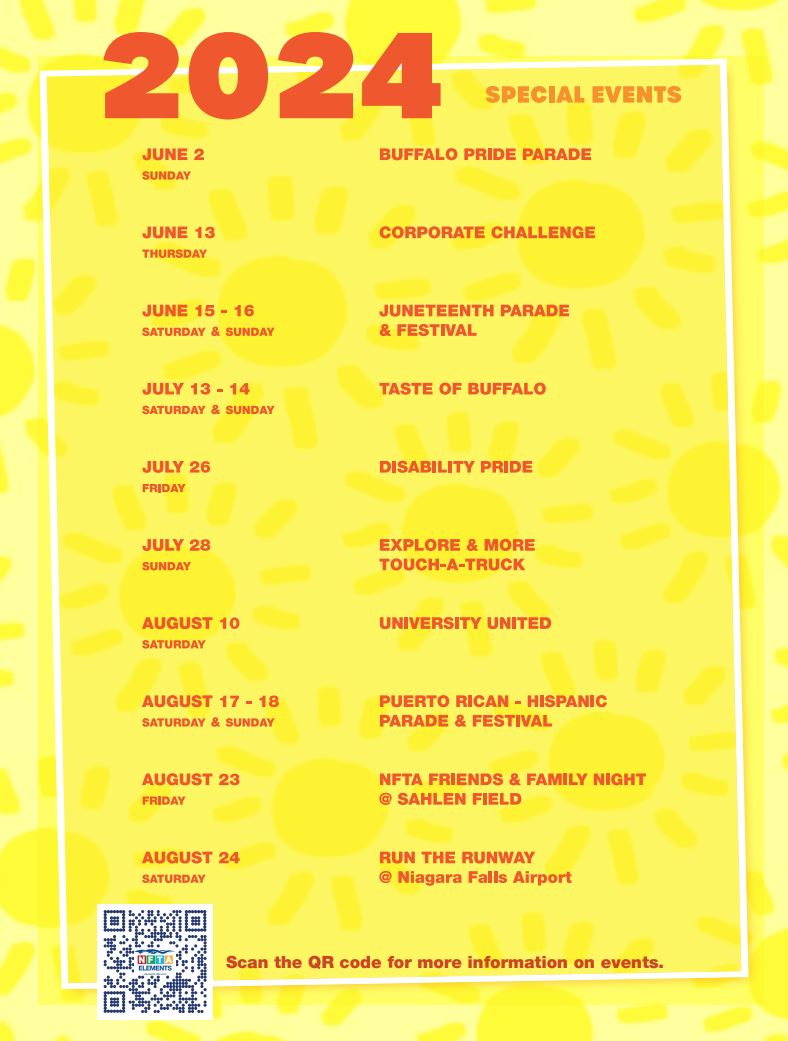 Our NFTA Events List is Here - NFTA Elements