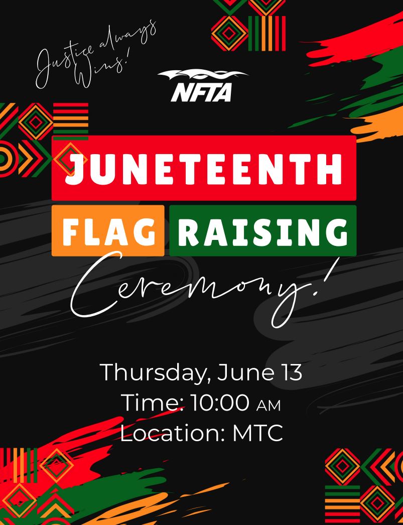 Join Us For A Juneteenth Flag Raising Ceremony - NFTA Elements
