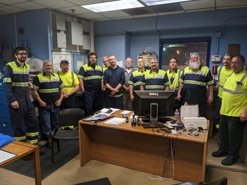 Babcock Garage and Station Uses SEE/SAY for Spill Response - NFTA Elements