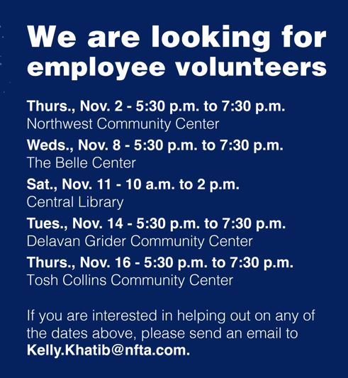 Volunteers Needed For Winter Preparedness Series - NFTA Elements