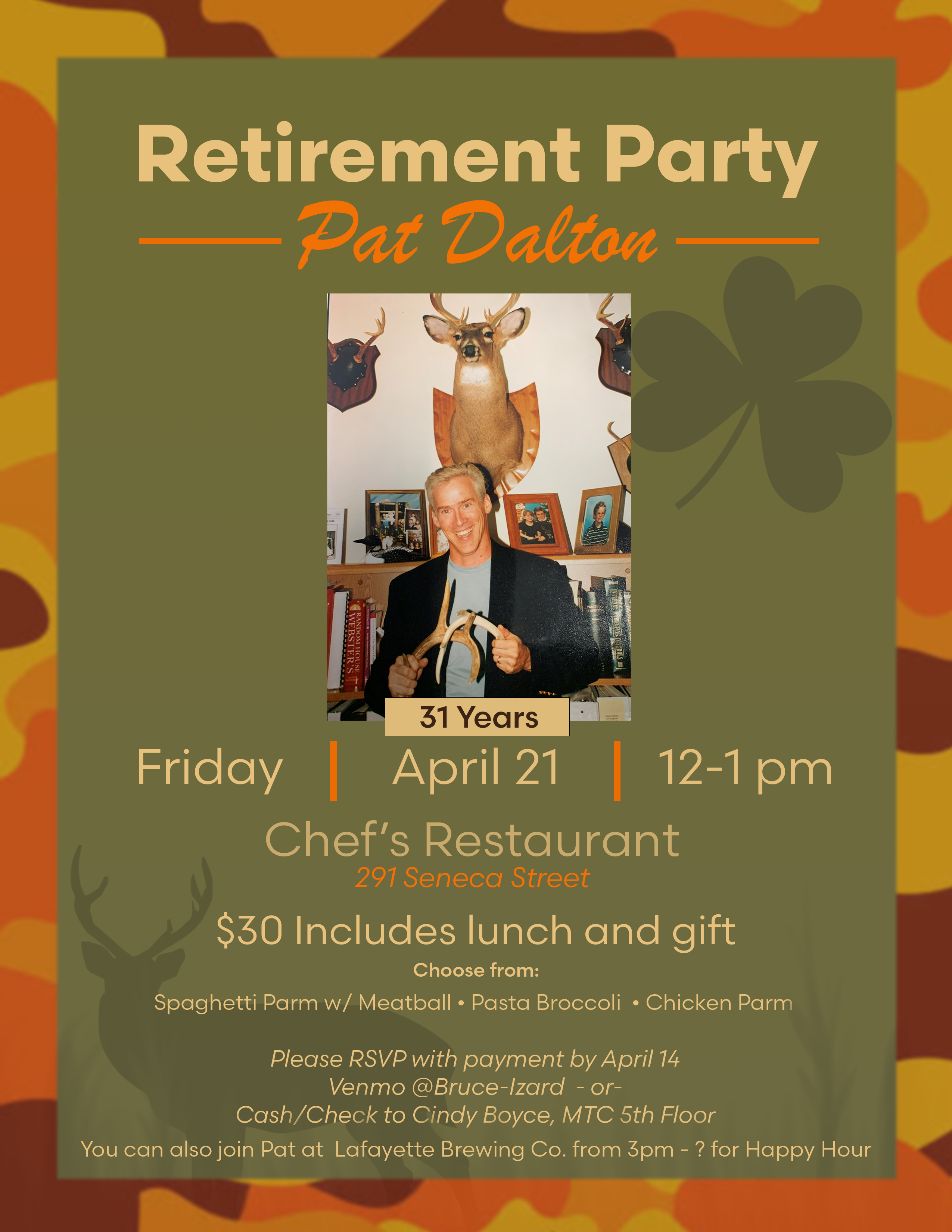 Join Us For Pat Dalton's Retirement Party - NFTA Elements